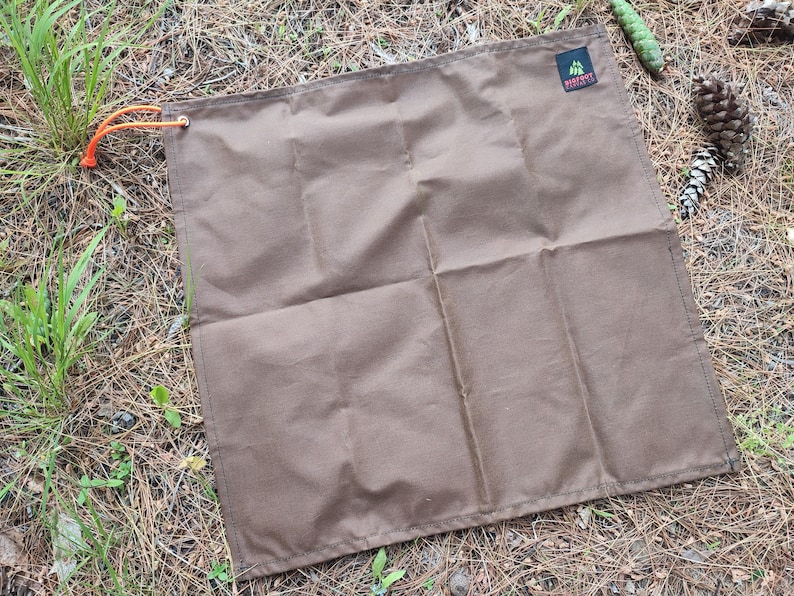 Bushcraft Waxed Canvas Forest Utility Mat, Canvas Sit Mat, Picnic ...