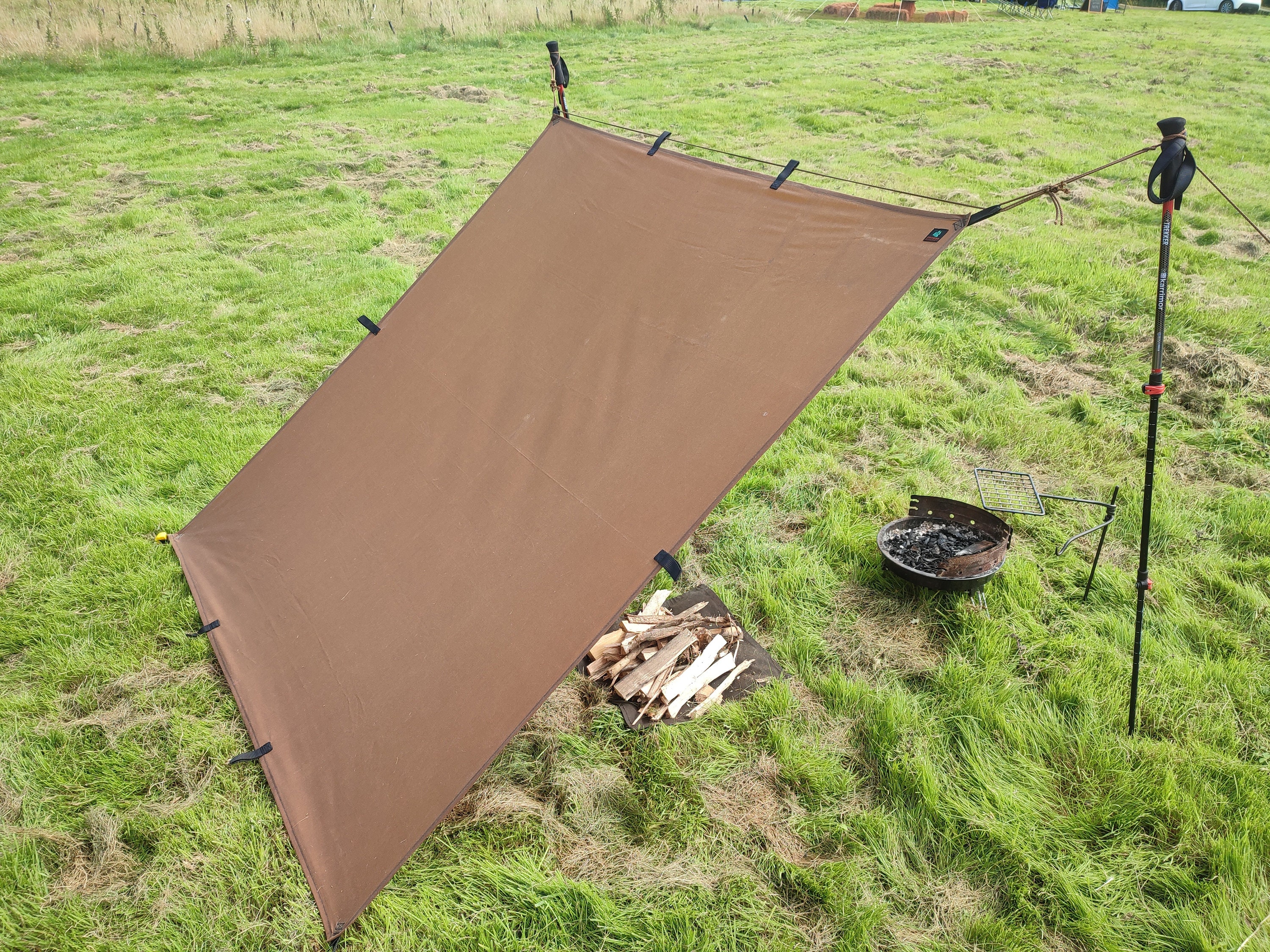 Bigfoot Canvas Co. Bushcraft Mini Tarp Solo Shelter Waxed Cotton Canvas ...
