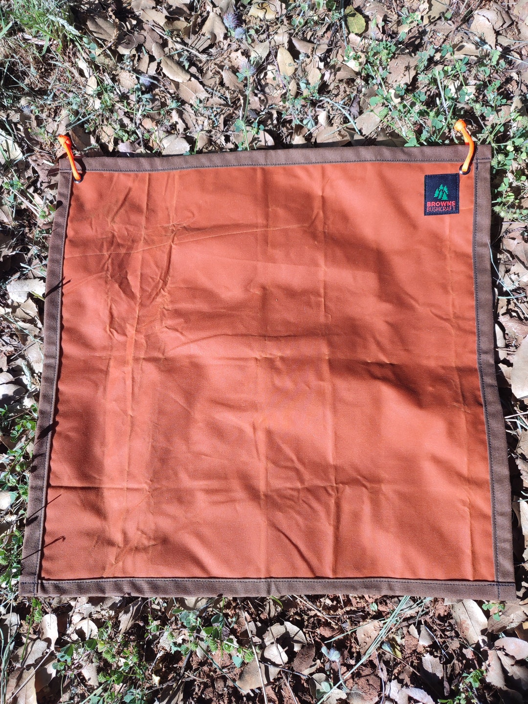 Bushcraft Waxed Canvas Forest Utility Signal Orange Mat, Canvas Sit Mat ...