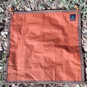 Bushcraft Waxed Canvas Forest Utility Signal Orange Mat, Canvas Sit Mat ...
