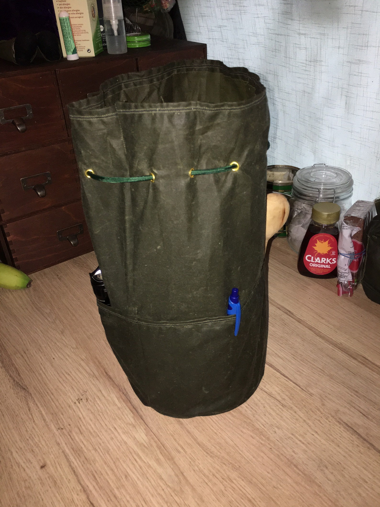 Bushcraft Cook Pot Billy Can Bag With Pockets. Waxed Canvas - Etsy ...
