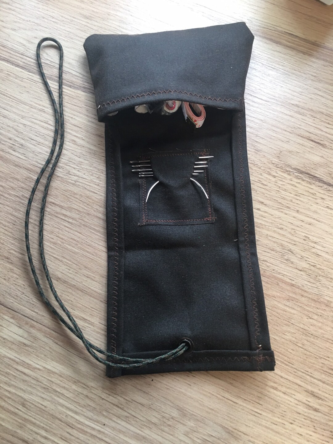 Bushcraft Sewing Kit/maintenance Repair Kit Waxed Canvas Wallet ...