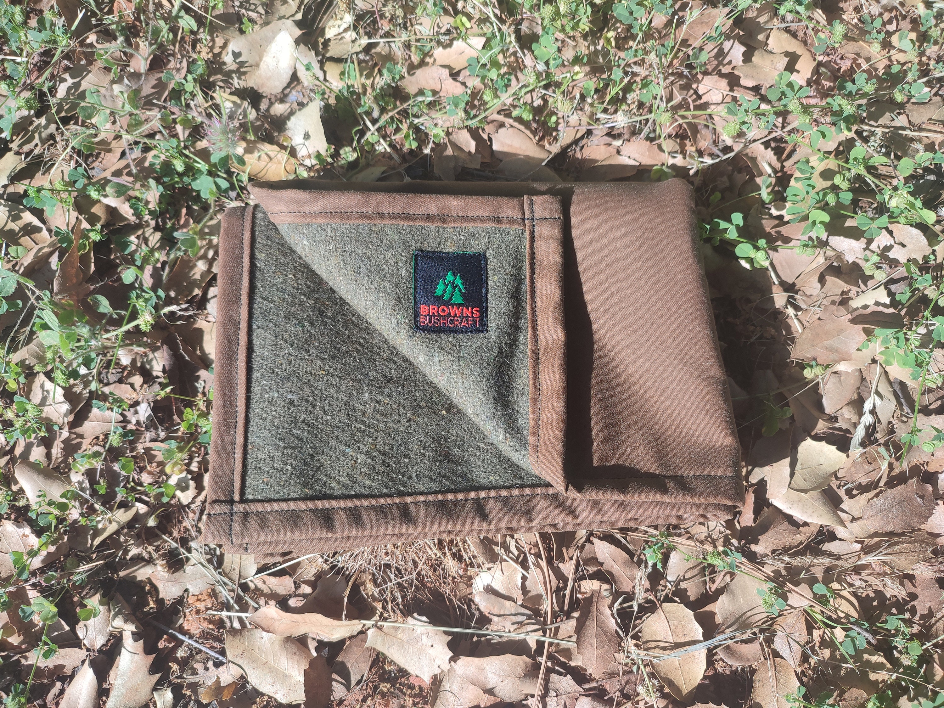Bushcraft Wool & Waxed Canvas Sit Mat Pad Ground Cloth 18x28" - Etsy