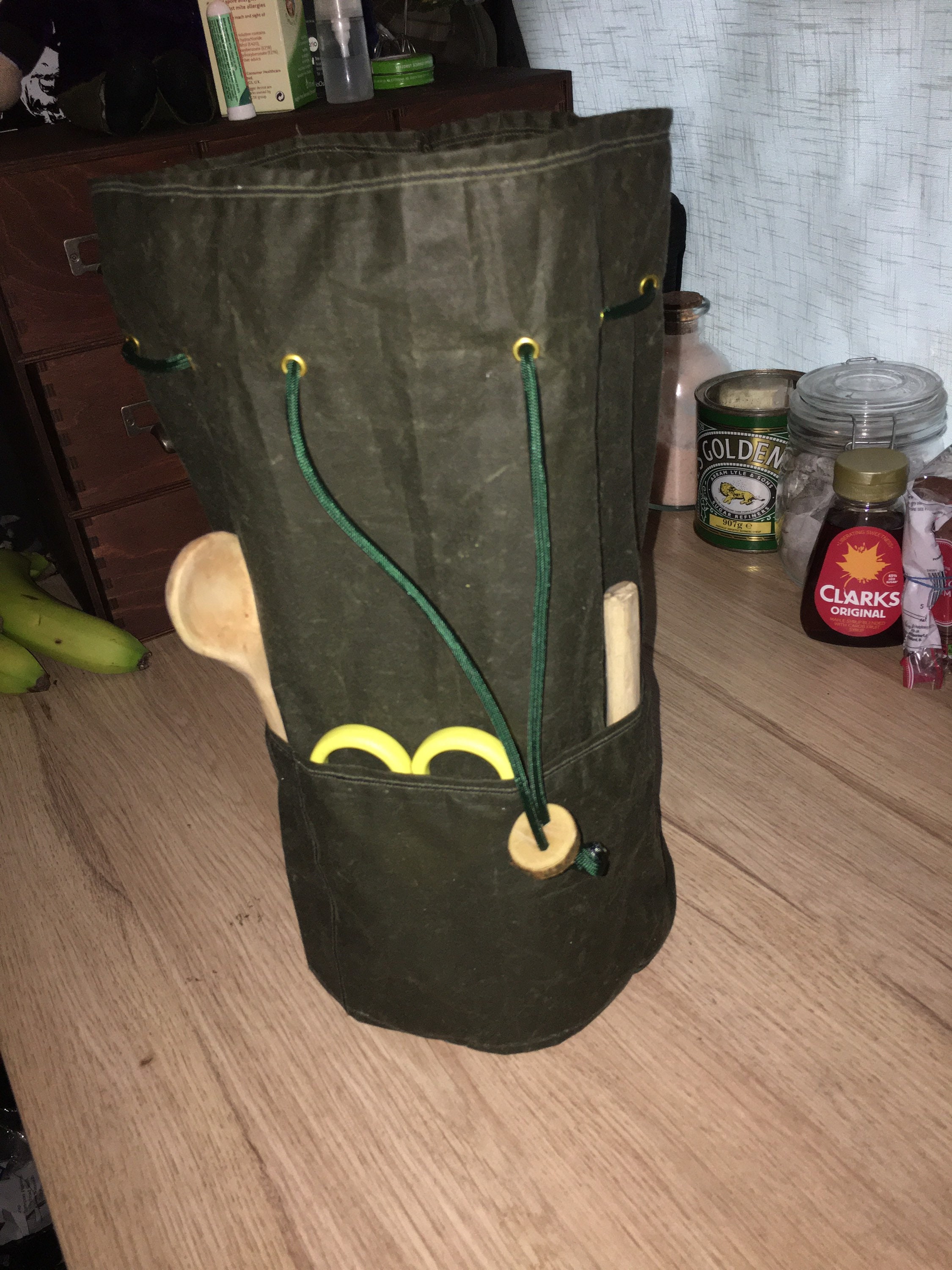 Bushcraft Cook Pot Billy Can Bag With Pockets. Waxed Canvas | Etsy