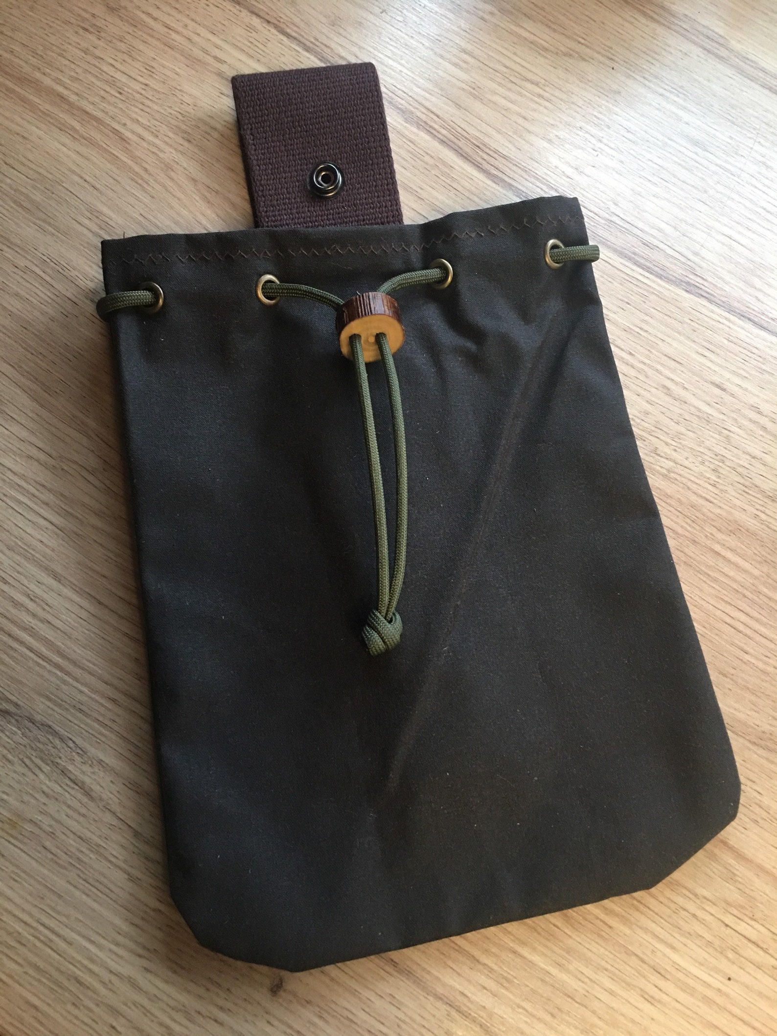 Bushcraft Foraging Pouch Waxed Canvas Roll up Belt Pouch Dump - Etsy