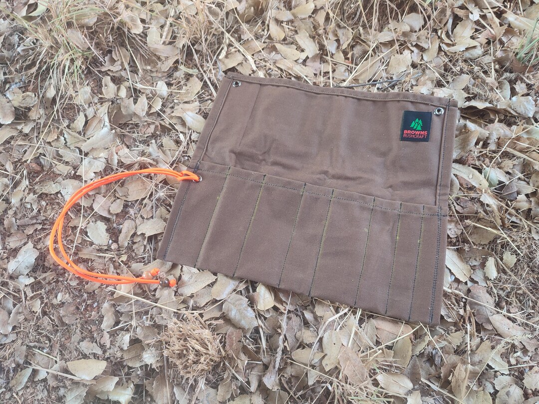 Bigfoot Canvas Co. Bushcraft Waxed Canvas Mini Tool Roll, Bushcraft ...