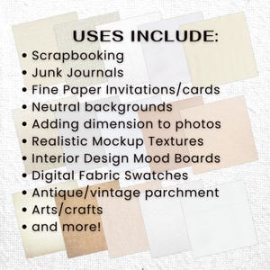 Linen Textures Digital Paper Bundle Scrapbooking Paper Backgrounds ...
