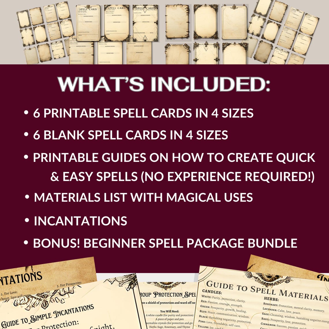Witch Spell Kit Printable Bundle Halloween Party Favors Template ...