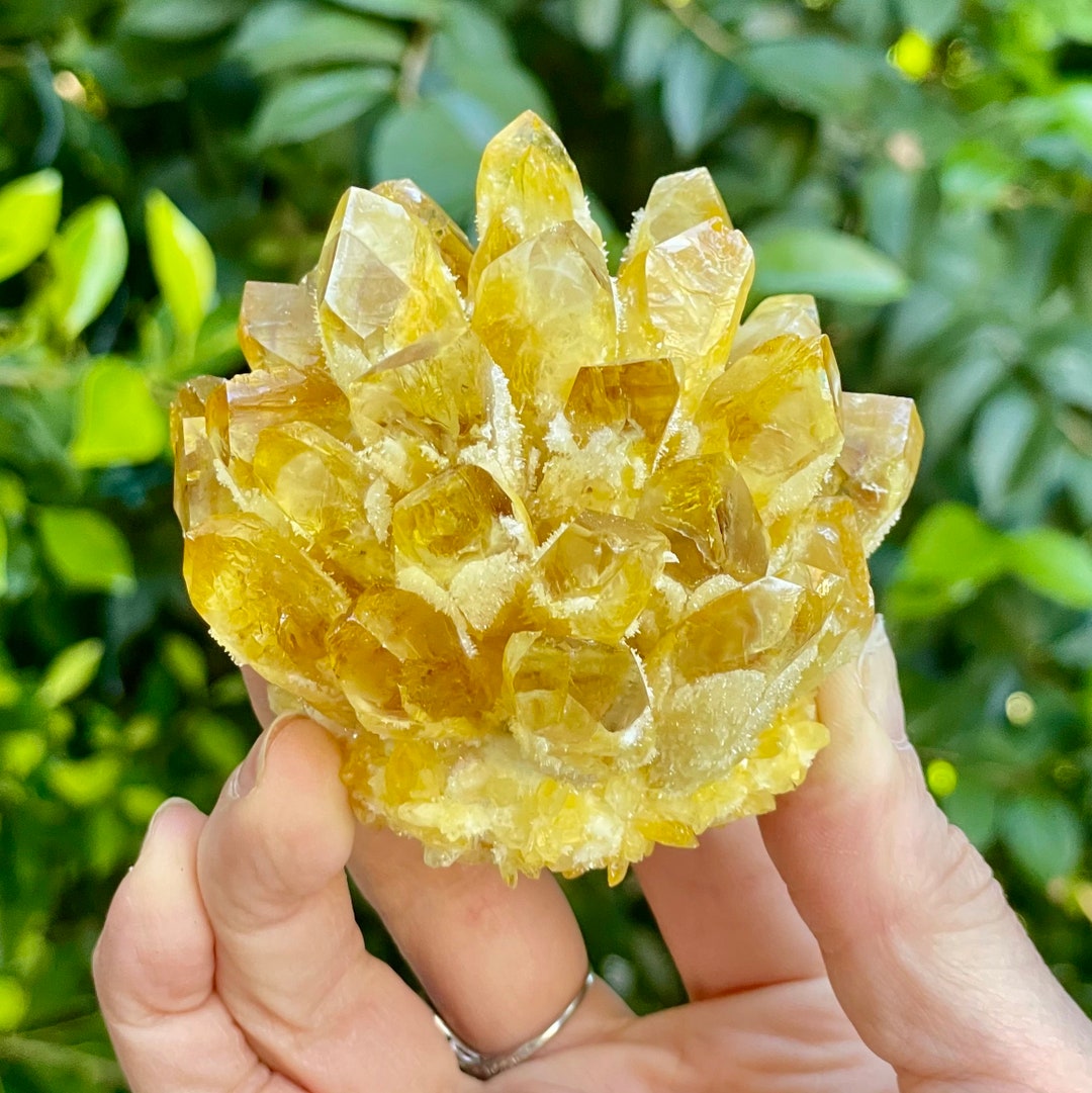 Big Citrine Clusters, Crystal Quartz Crystal Decor Summer Gift Crystal ...