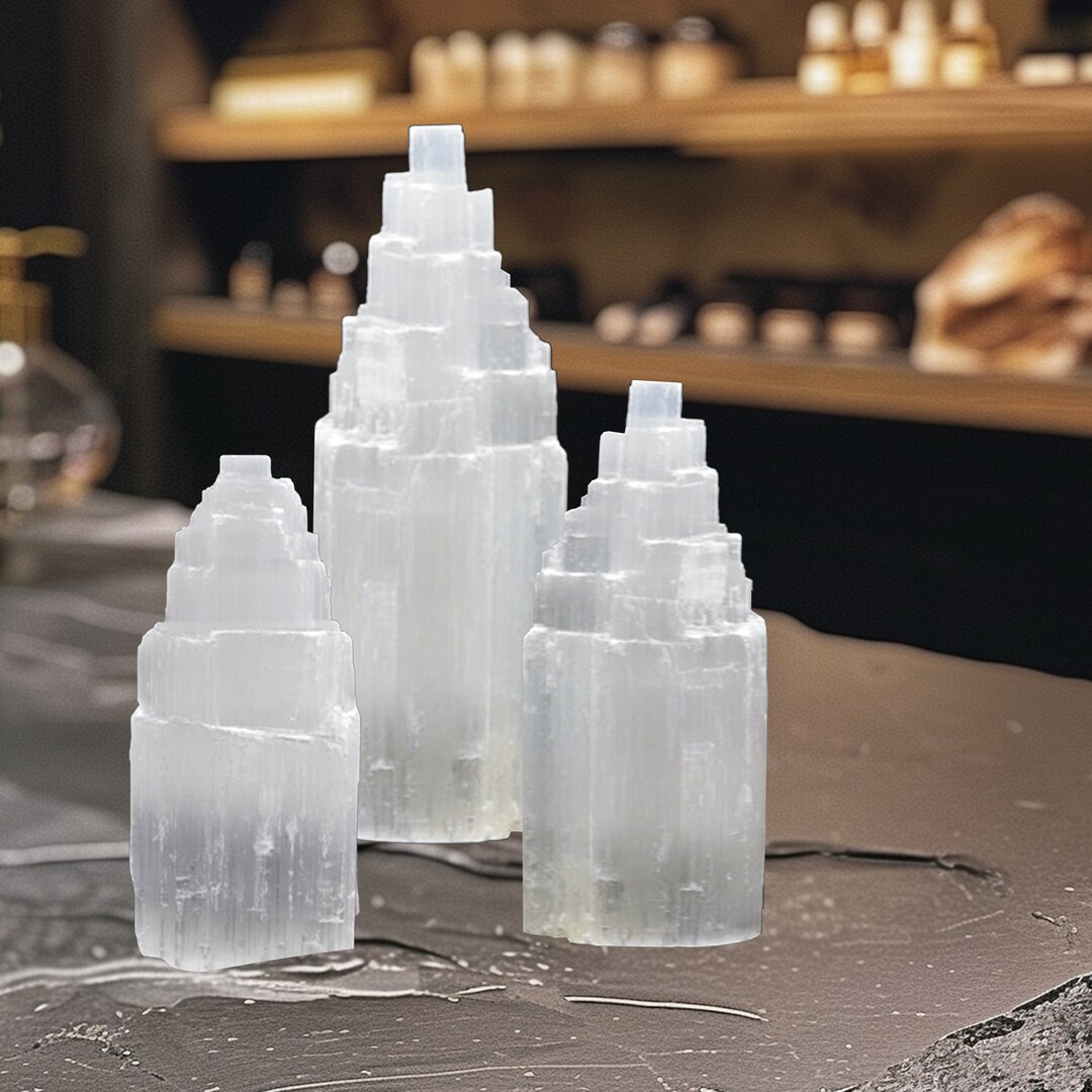 Selenite Crystal Cleansing Towers, Gypsum Crystal Charging Selenite ...