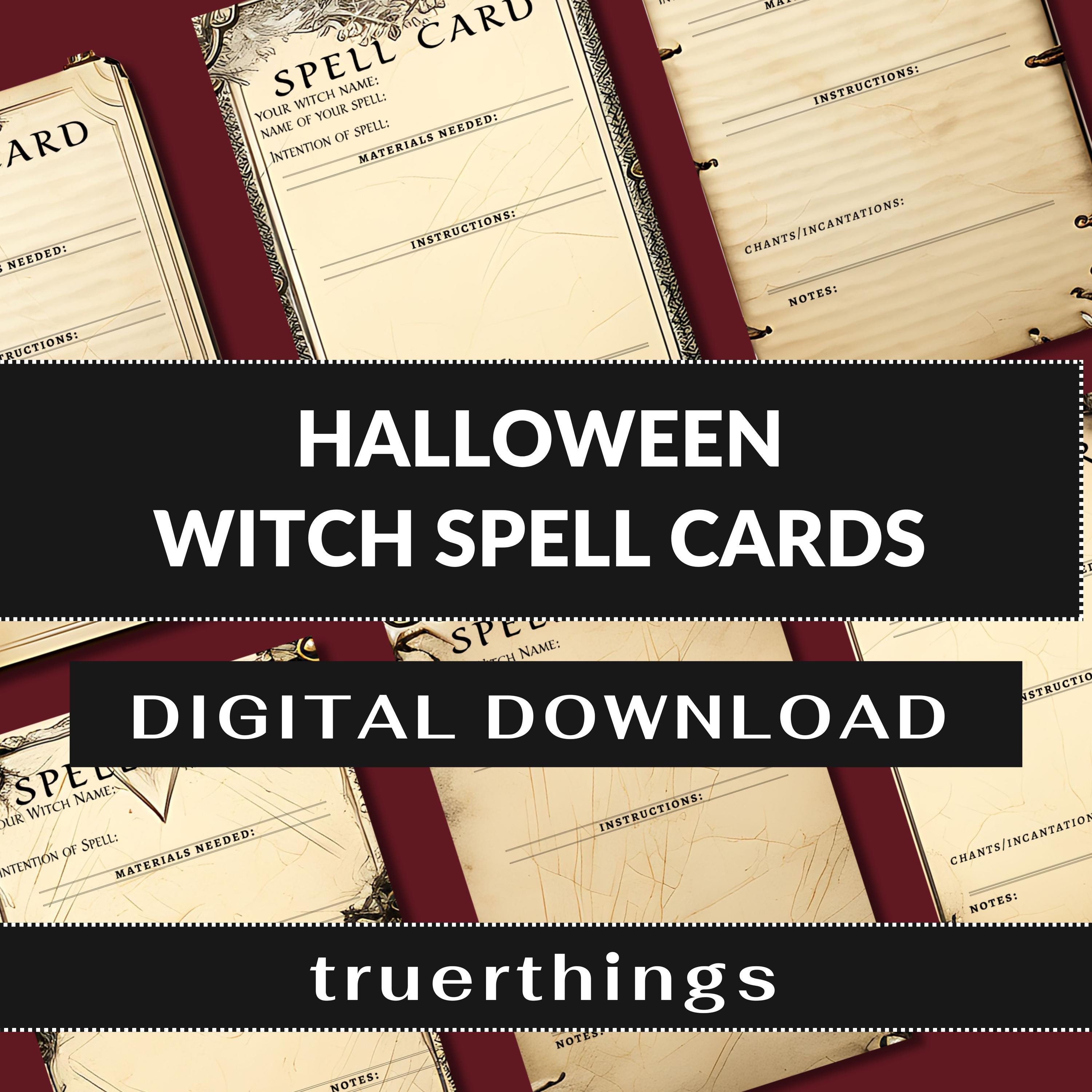 Witch Spell Kit Printable Bundle Halloween Party Favors Template ...