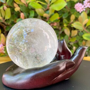 Clear Quartz Crystal Balls & Unique Crystal Ball Stand, Healing Crystal ...
