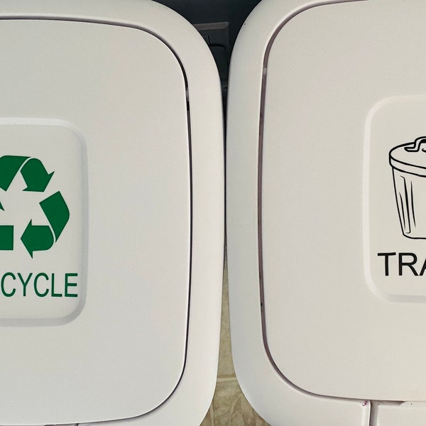 Trash Recycle Decal - Etsy