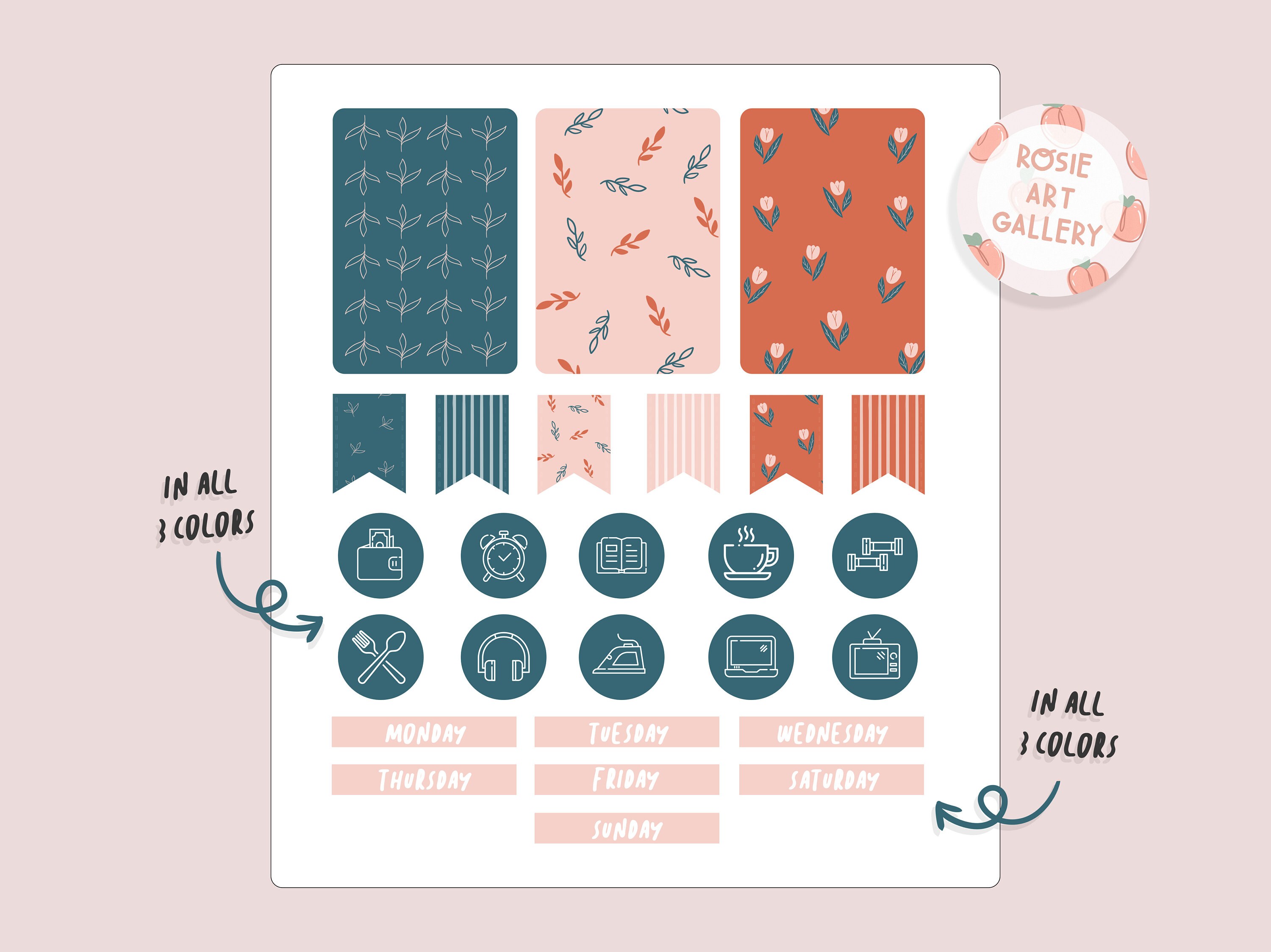 COTTAGECORE DIGITAL STICKERS for Goodnotes 76 Digital Sticker Set ...