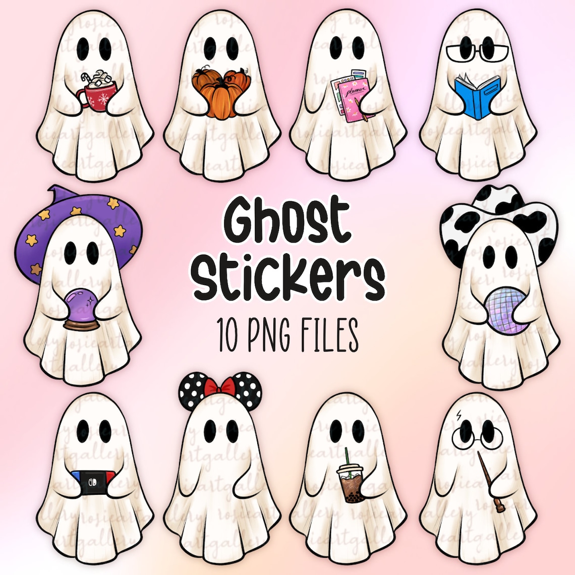 Ghost PNG Halloween Design, PNG Sublimation Design, Cute Floral Ghost ...