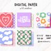 Y2K AESTHETIC Digital Paper Scrapbook Papers Wallpaper Pattern Digital ...