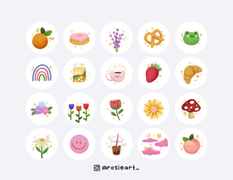 CUTE KAWAII Instagram Highlight Covers, Instagram Story Covers, Cute ...