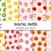 SEAMLESS FRUIT Digital Paper Fruits Scrapbook Papers Wallpaper Pattern ...