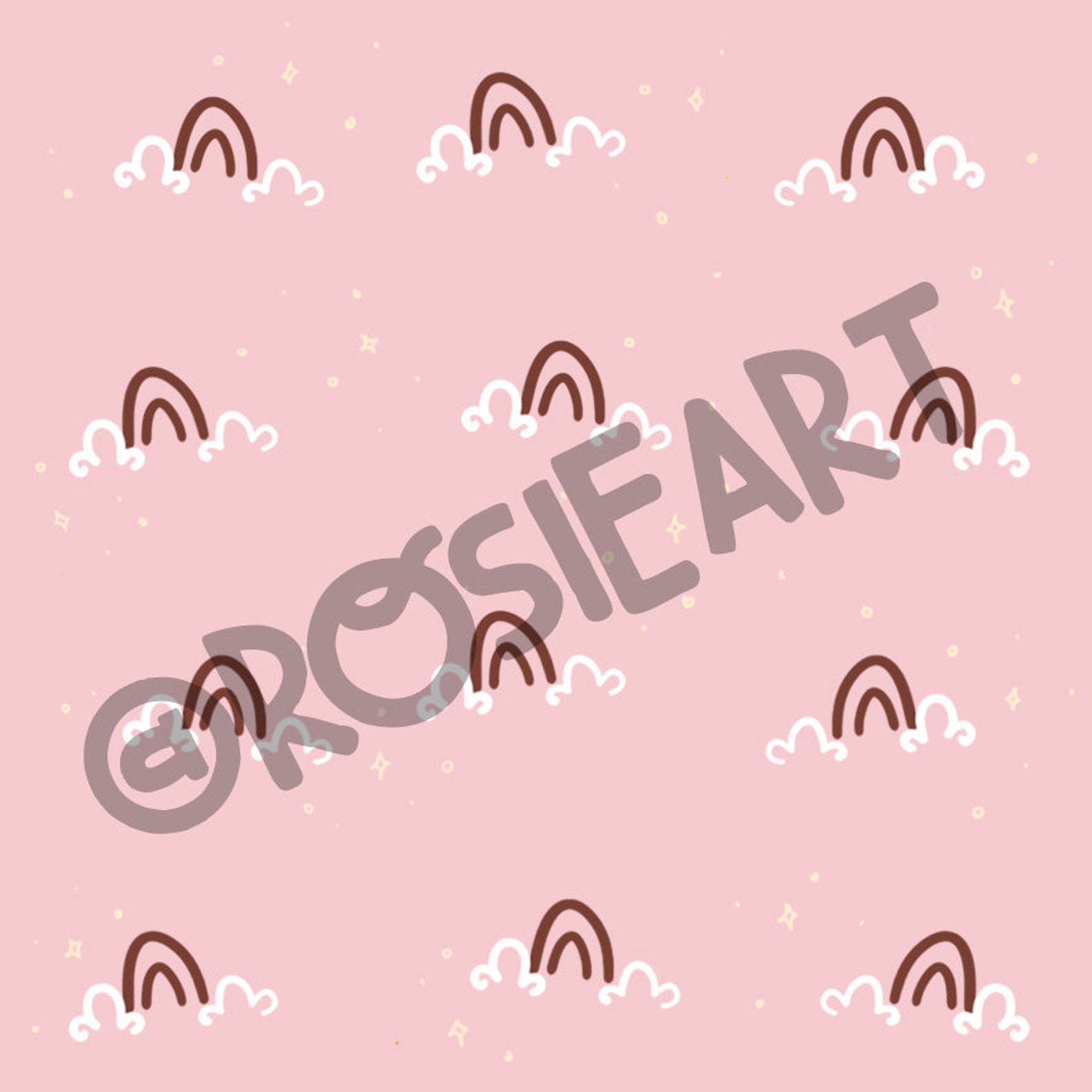 Digital Paper Rainbow Clipart Boho Rainbow Seamless - Etsy