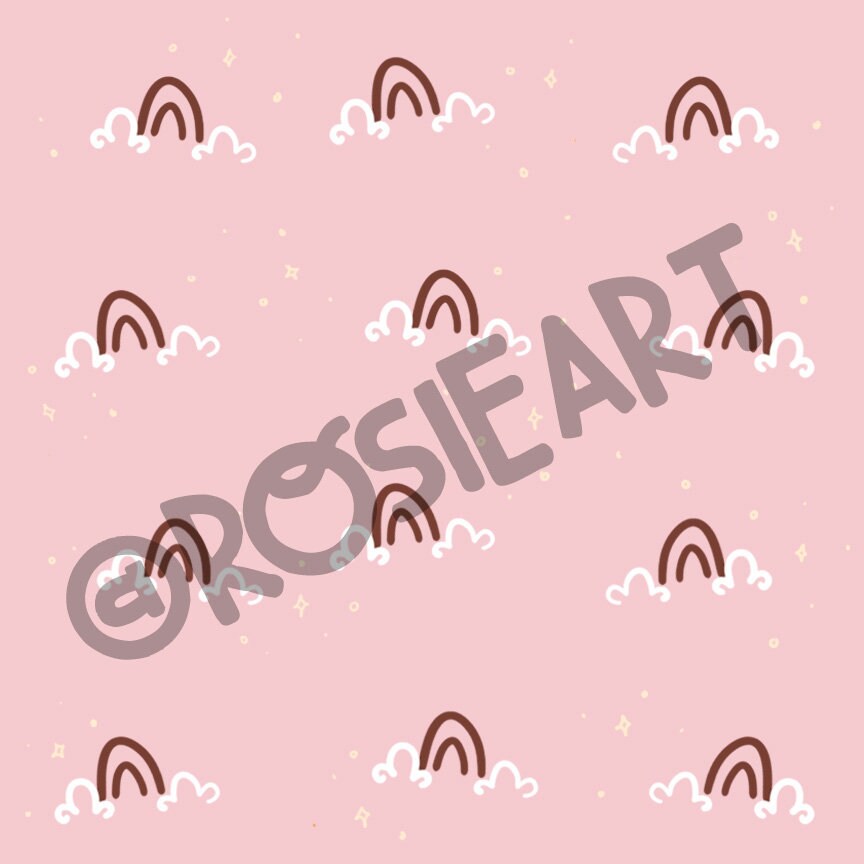 Digital Paper Rainbow Clipart Boho Rainbow Seamless - Etsy