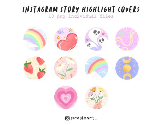 Pastel Aesthetic Lifestyle Instagram Highlight Covers - Etsy