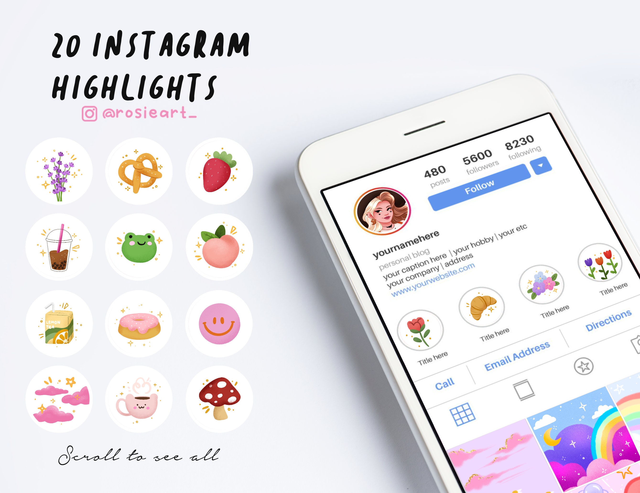 CUTE KAWAII Instagram Highlight Covers, Instagram Story Covers, Cute ...