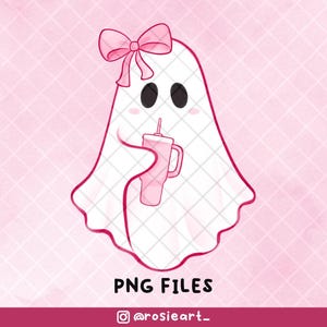 Ghost PNG Halloween Design, PNG Sublimation Design, Cute Girly Ghost ...