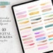 Watercolor Clip Art Brush Strokes, DIGITAL AESTHETIC STICKERS for ...