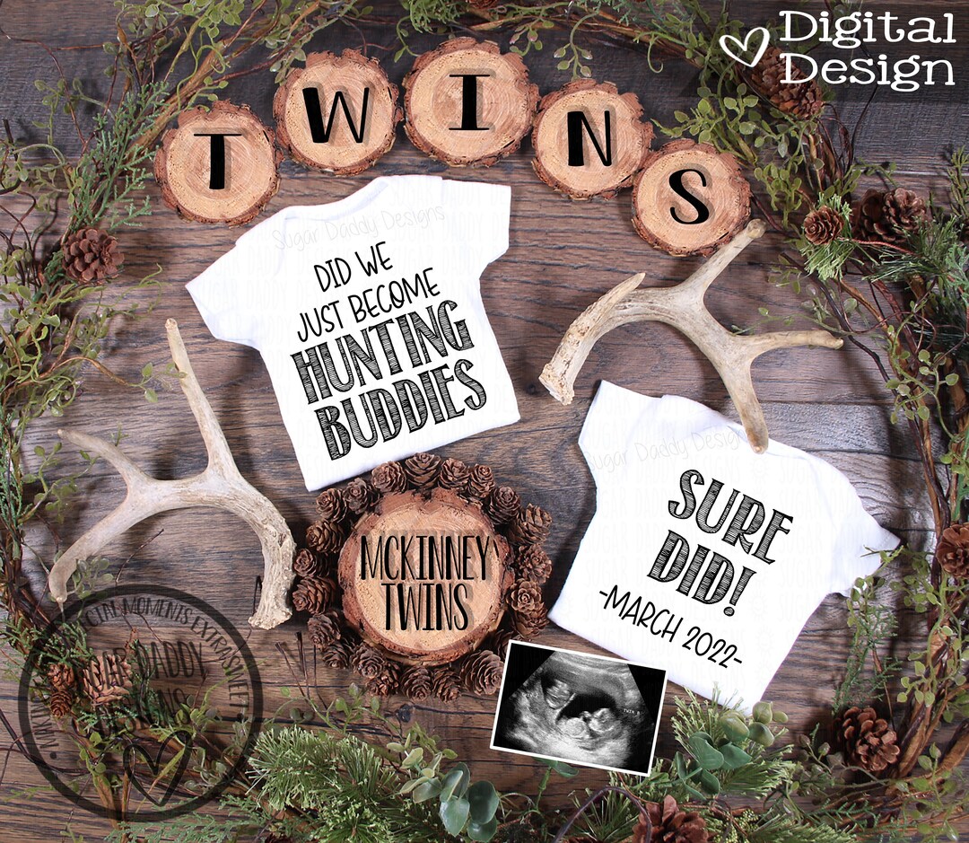 Hunting Twins Pregnancy Announcement: Social Media Reveal (digital ...
