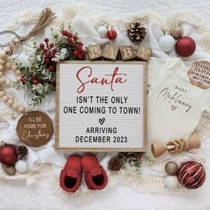 Due in December Pregnancy Announcement Digital Christmas - Etsy