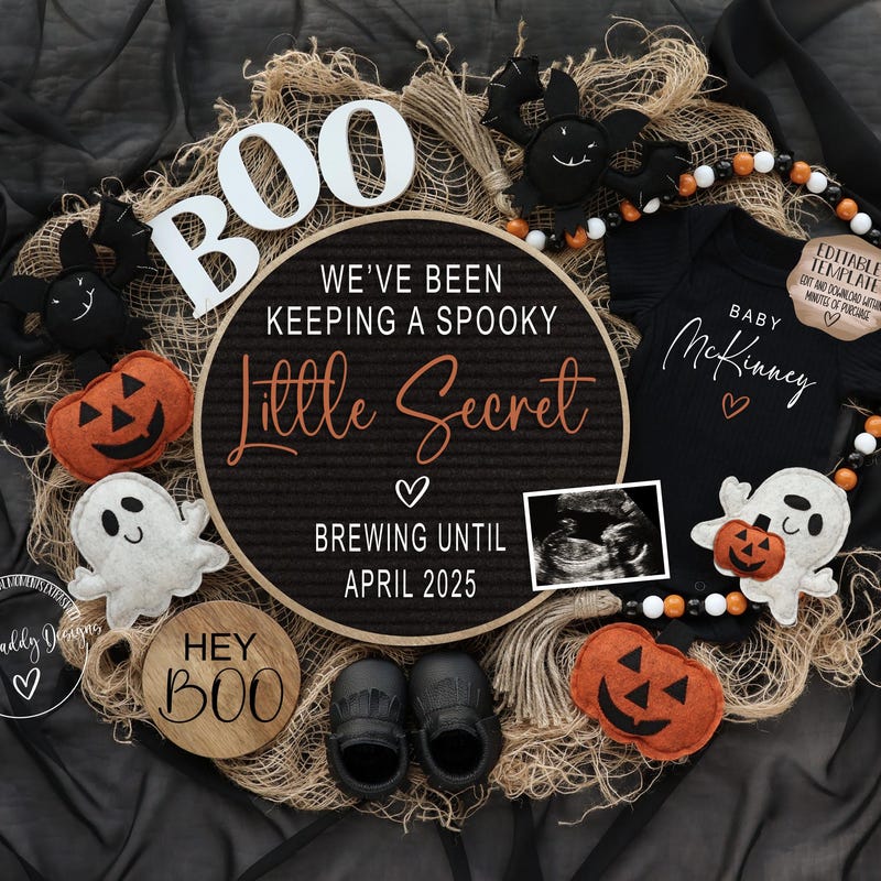 October Baby Announcement - Etsy