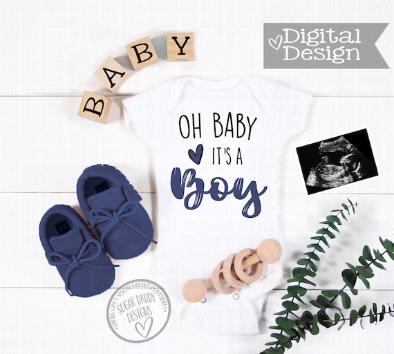 It's a Boy Digital Pregnancy Announcement | Gender Reveal Baby ...