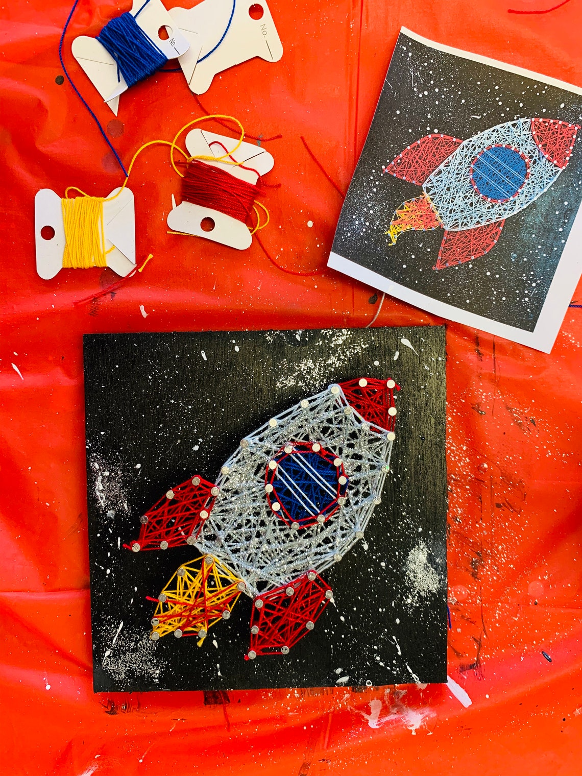 String Art Kit Space Ship | Etsy