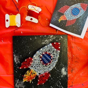 String Art Kit Space Ship | Etsy