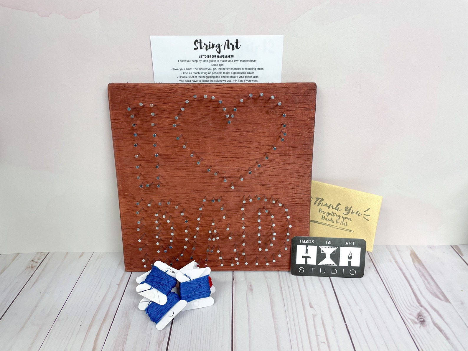 String Art Kit I Love Dad Fathers Day DIY String Art - Etsy
