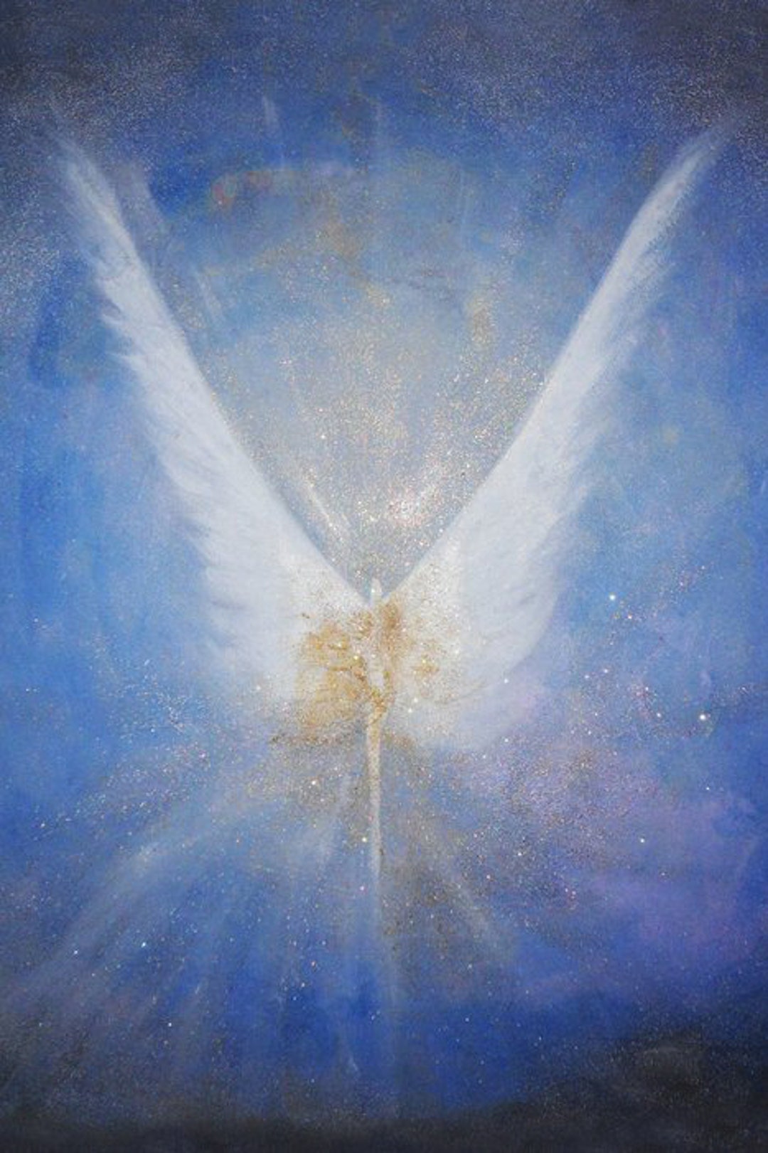 Archangel Michael Print From Original, Angel Art, Blue, Powerful, Print ...