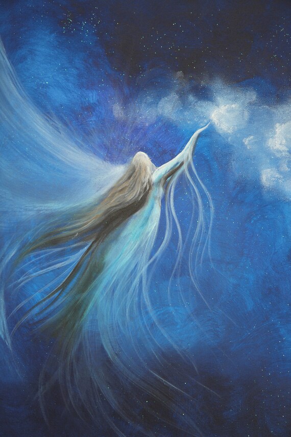 Angel of Grace Wings Art Angel Art Angel Light Blue - Etsy