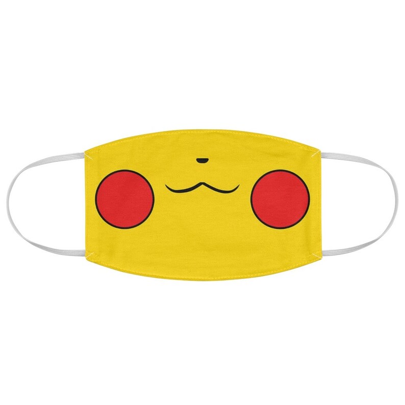 Pikachu Face Mask FREE Filters Included pokemon mask | Etsy