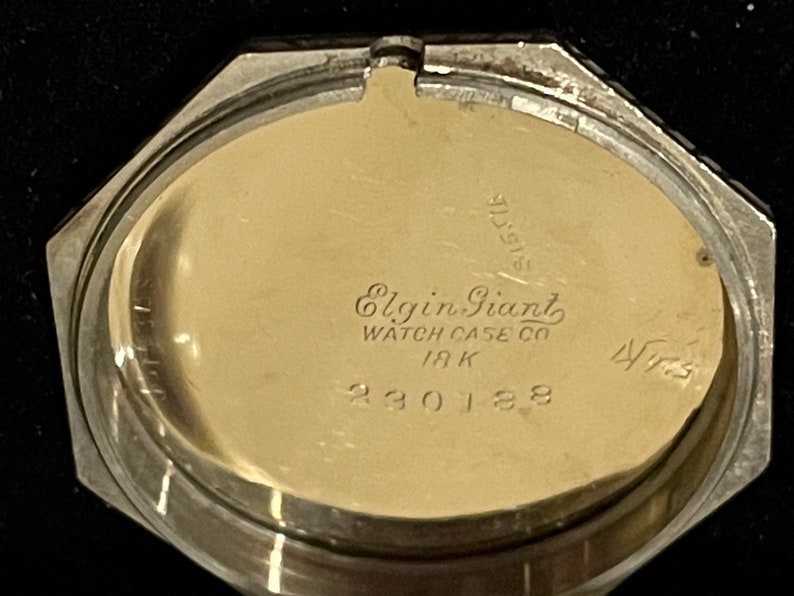 Antique 18k White Gold Elgin Giant Watch Case Co Ladies Watch, in ...