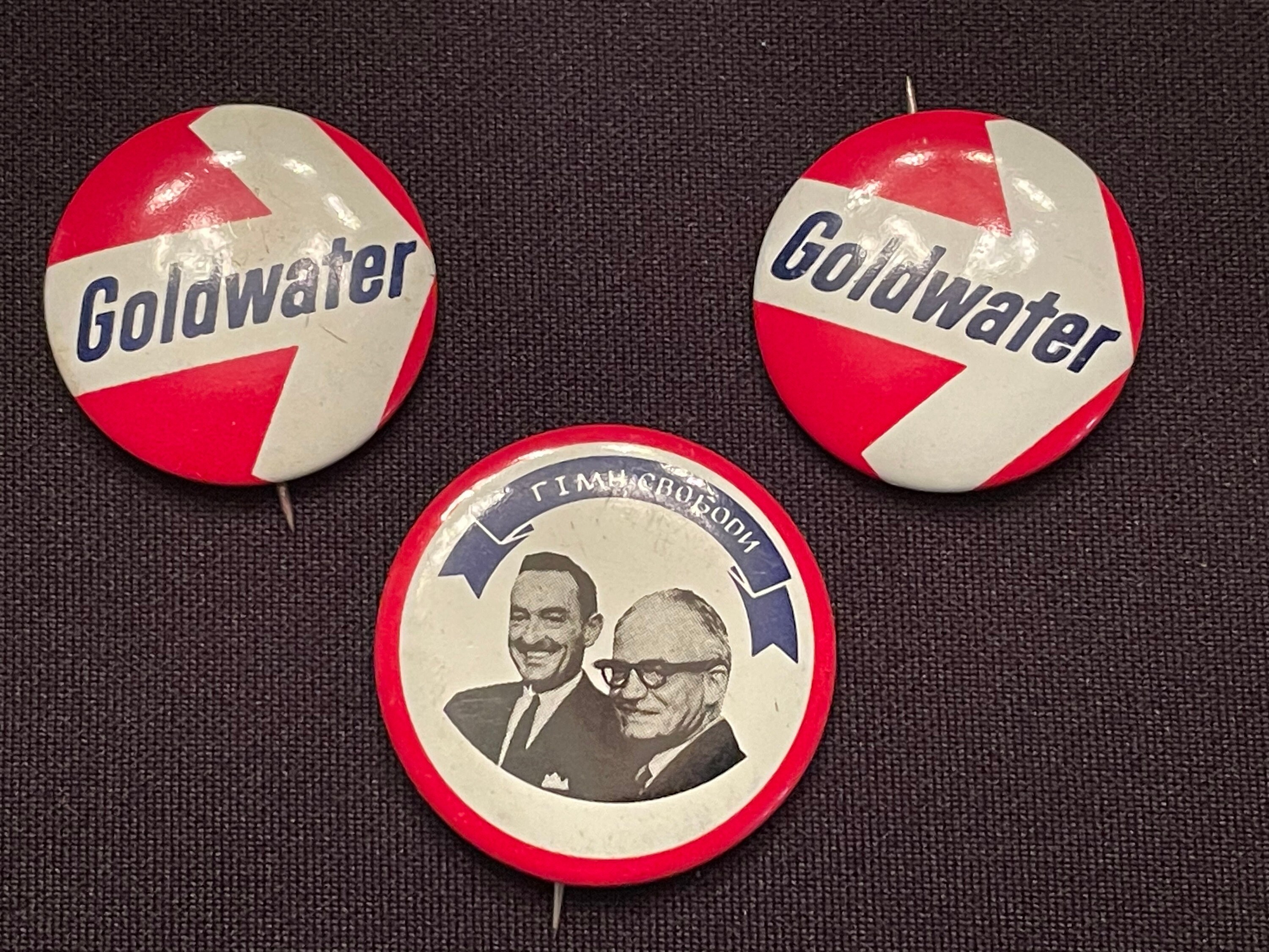 1964 Foreign Language Goldwater Miller Campaign Pinback Button, Set of ...