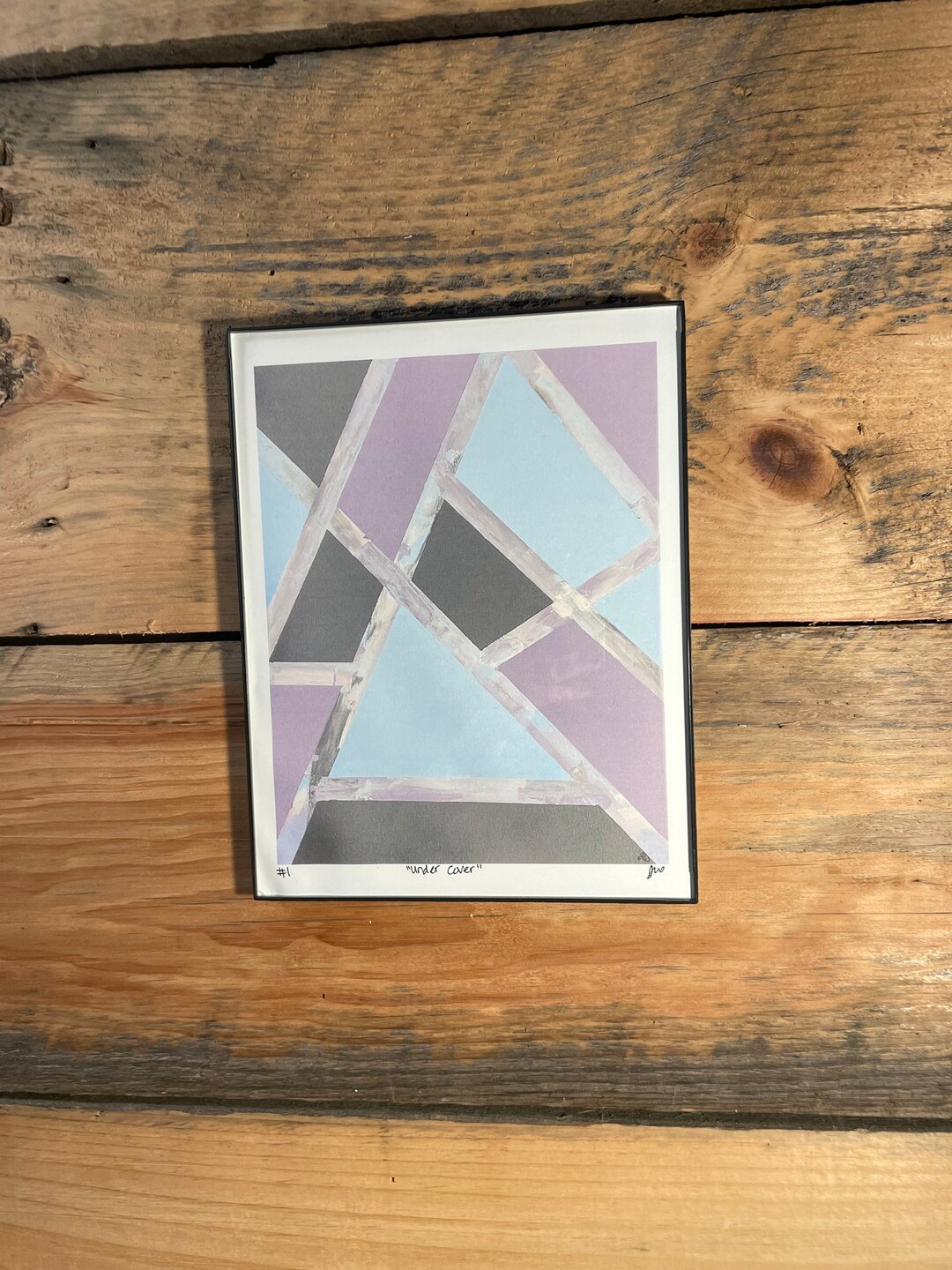 Abstract Line Art Print: Purple & Blue Modern Wall Decor - Etsy