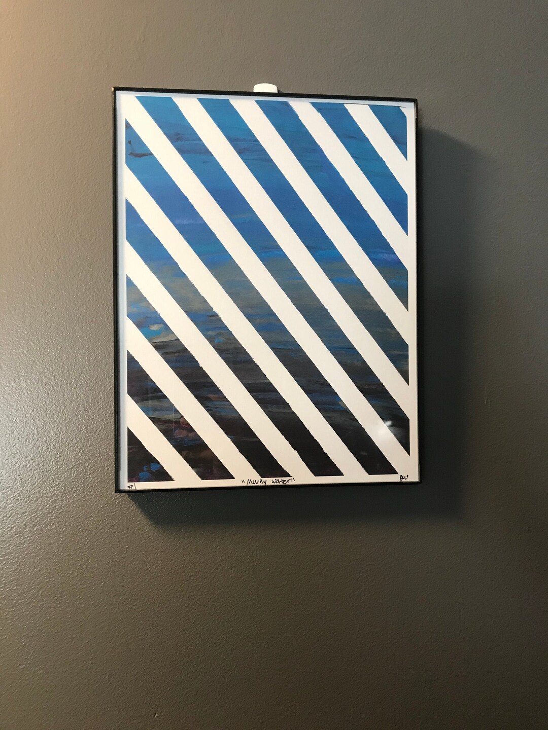 Abstract Art Print: Modern Diagonal Stripes, 8.5x11 Matte Cardstock - Etsy