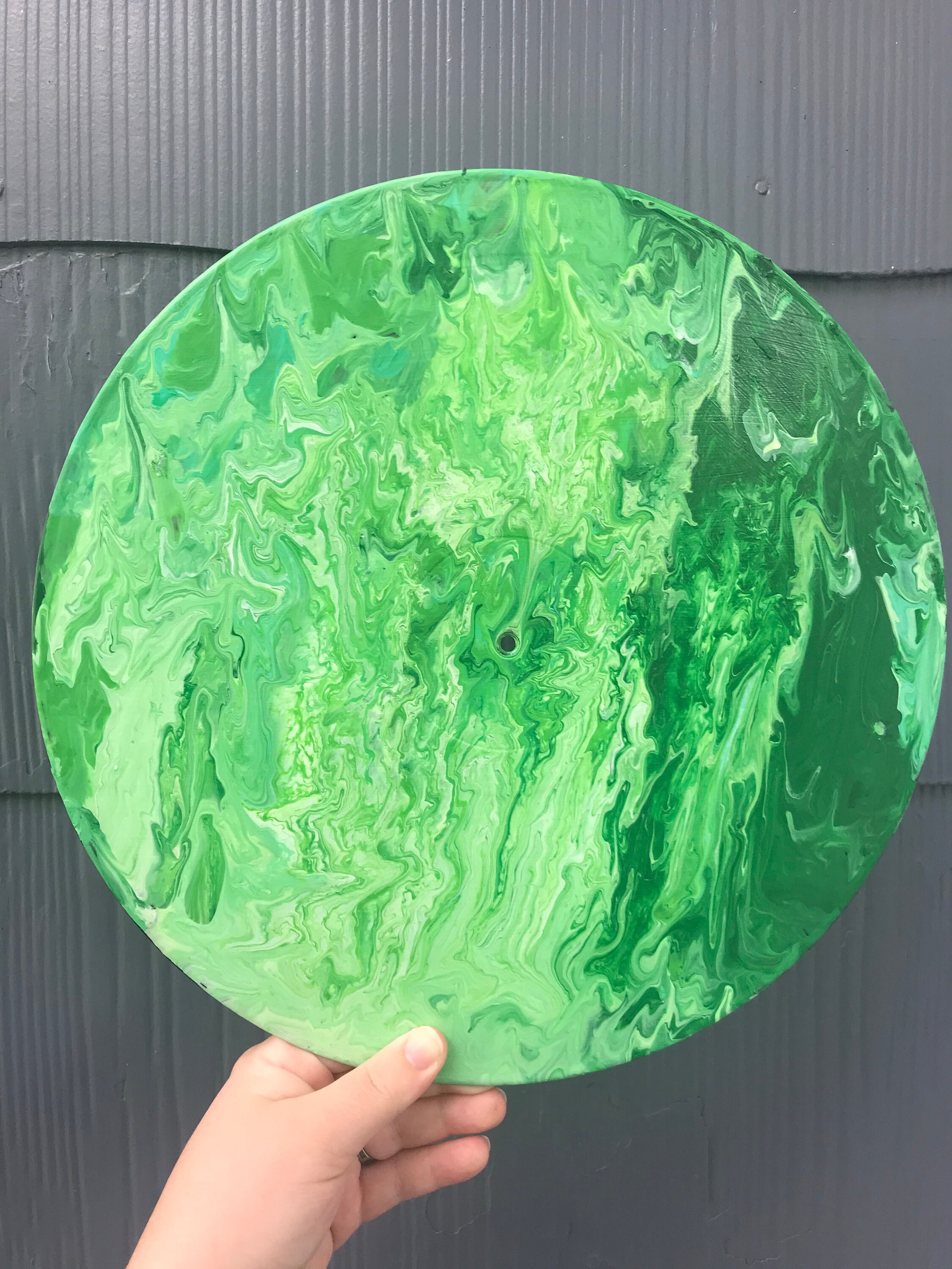 Vinyl Record Painting | Painted Vinyl Record | Paint Pour | Acrylic ...