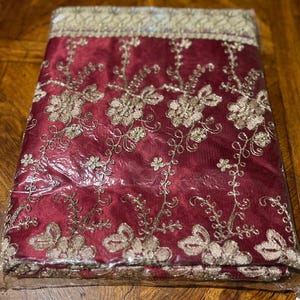 Avonlea Embroidery Tablecloth With Napkins 13pcs Set PEONY Design Large ...