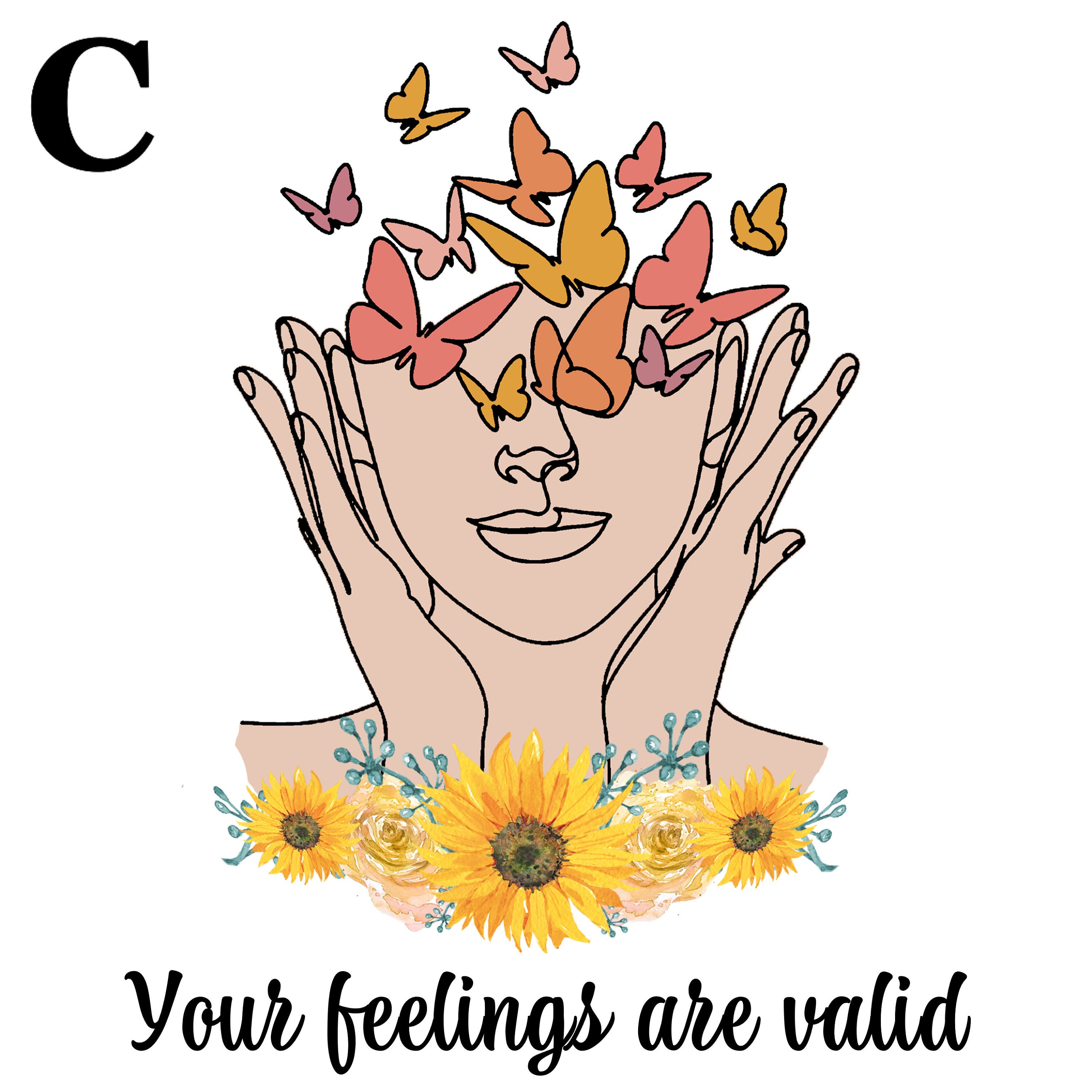 You Are Worthy You Matter Retro Wavy Lines PNG You Are Loved Keep ...