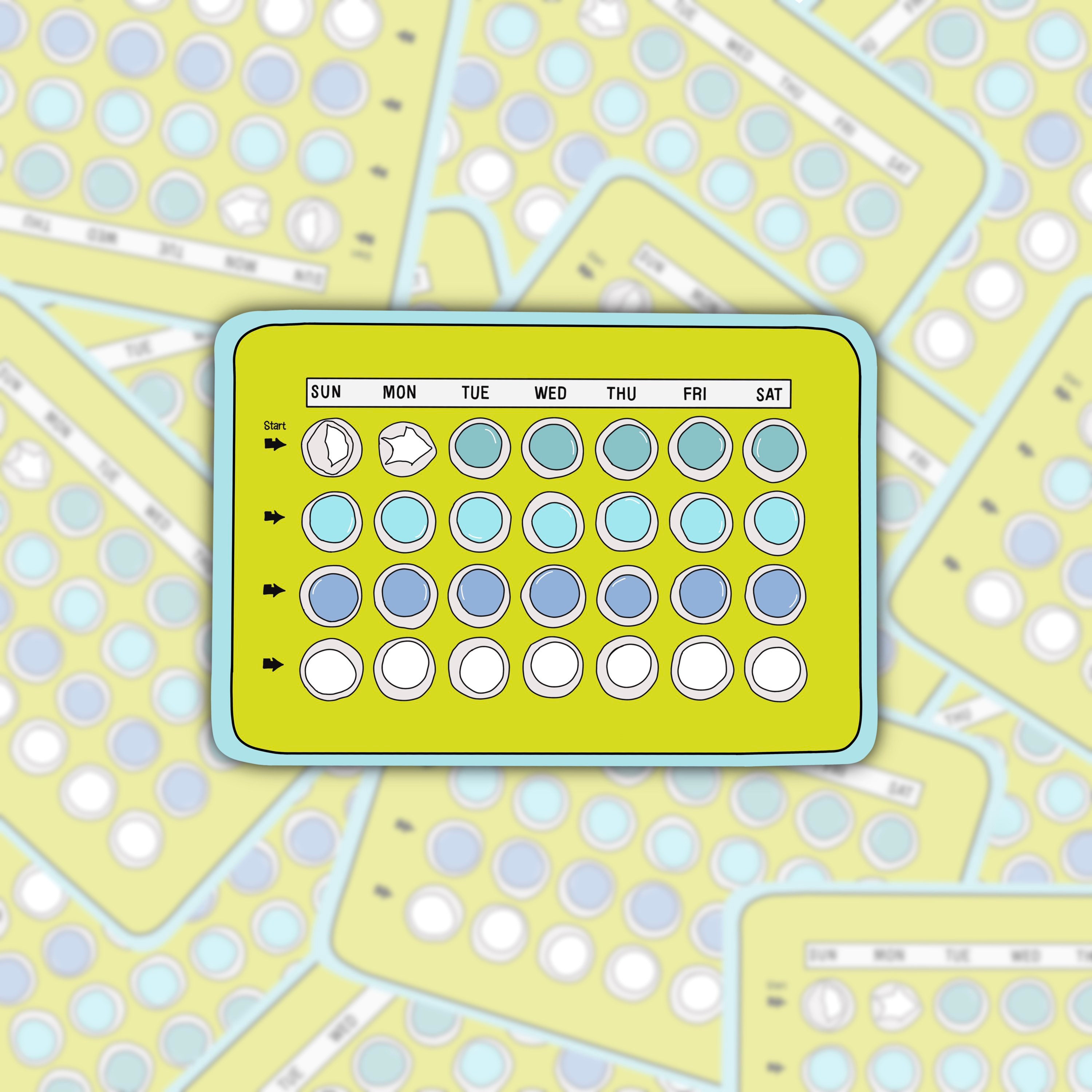 Birth Control Sticker, Healthcare Sticker, Womens Healthcare Sticker ...