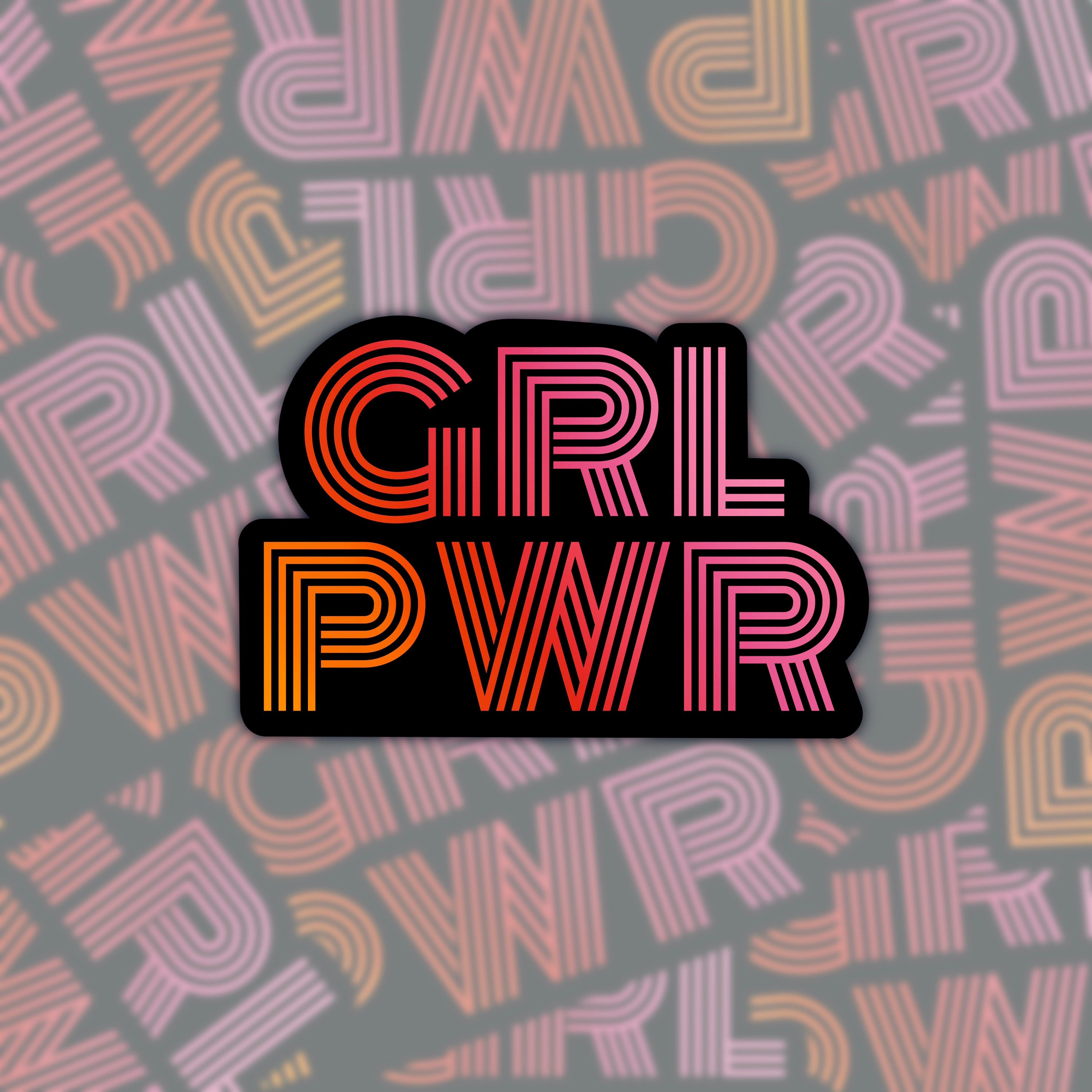 Grl Pwr Sticker Girl Power Sticker Feminist Sticker Women - Etsy