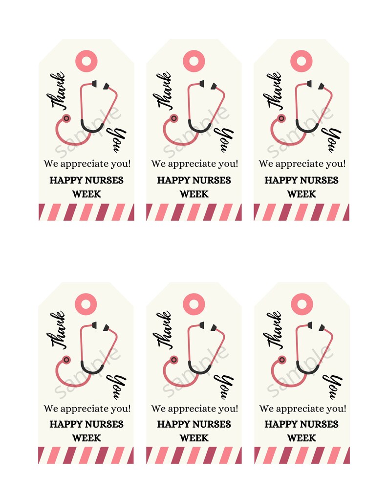 Nurses Week Appreciation Tag Hospital Tag Home Health Tag - Etsy