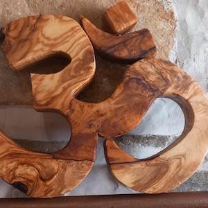 Ohm Yoga Symbol From Olive Tree Wood - Etsy