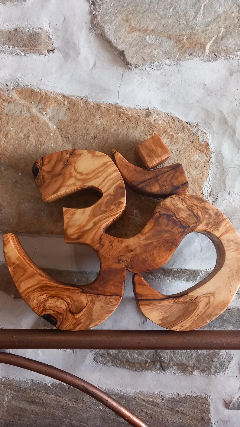 Ohm Yoga Symbol From Olive Tree Wood - Etsy
